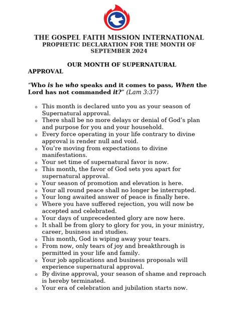 Prophetic Declaration 092024 Pdf