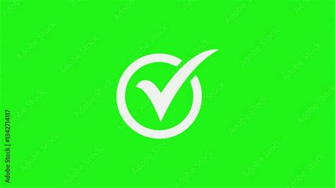 Check Mark Against Green Background Green Check Tick Mark Animated Check Mark Animation