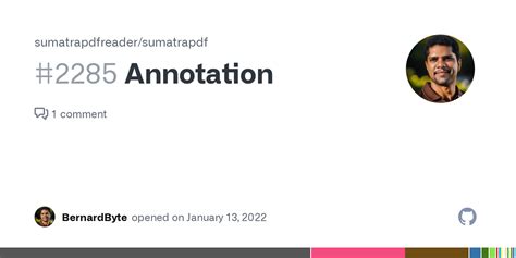 Annotation · Issue 2285 · Sumatrapdfreadersumatrapdf · Github