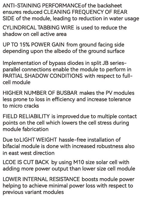 Sunplus 545w Bifacial Mono Solar Panels