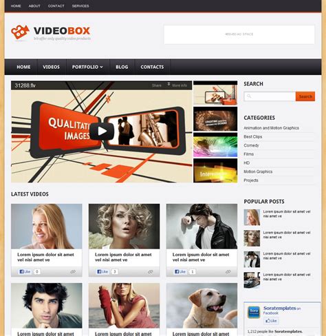 youtube video blogger templates