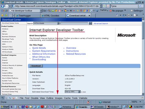 Must Have Internet Explorer Web Developer Toolbar Html Goodies