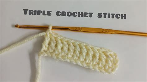 How To Triple Crochet Stitch For Beginners Tutorial 🧶 Youtube