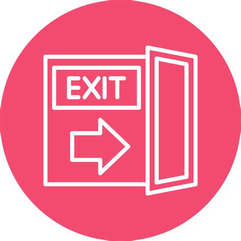 Exit Vector Icon Design 16430754 Vector Art At Vecteezy
