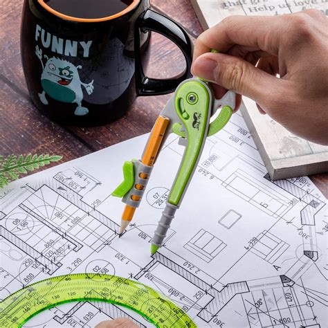 Mr Pen Compass And Protractor Set Geometry Kit Compass Protractor Set Protractor Compass