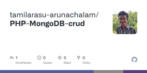 GitHub Tamilarasu Arunachalam PHP MongoDB Crud