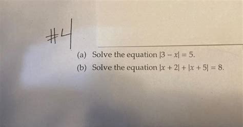 Solved A Solve The Equation X B Solve The Chegg Com