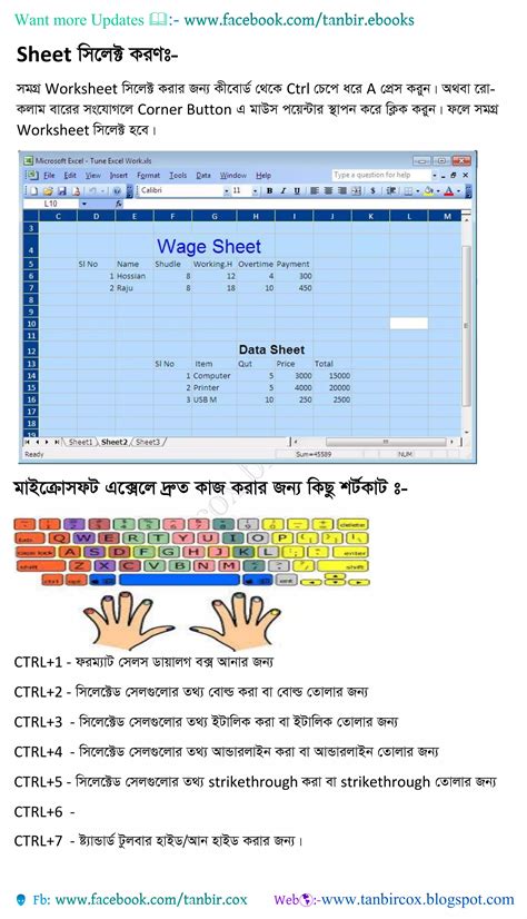 Ms Excel Bengali Complete Tutorial With Image Pdf