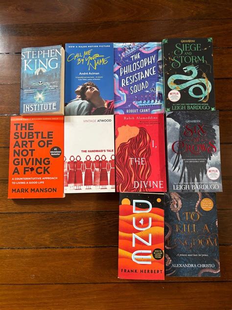 Books Frank Herbert Leigh Bardugo Mark Manson Stephen King Alexandra Christo Robert Grant