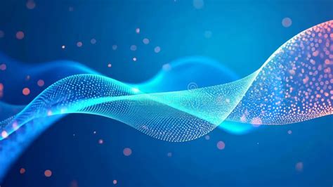 Mesmerizing Flow Of Light Particles In An Abstract Digital World Generative Ai Stock Footage