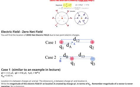 Solved Electric Field Zero Net Field You Will Find The Chegg