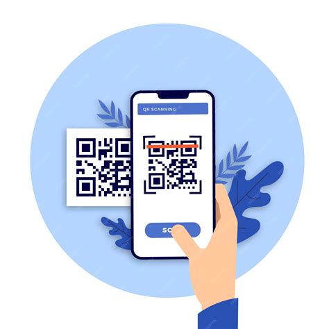 Premium Vector Smartphone Scanning Qr Code