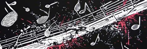 Dynamic Flow Of Music Notes And Splashes On Sheet Stock Illustration Illustration Of Pattern