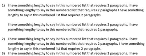 Paragraph Breaks In Lists Advantedge Training And Consulting