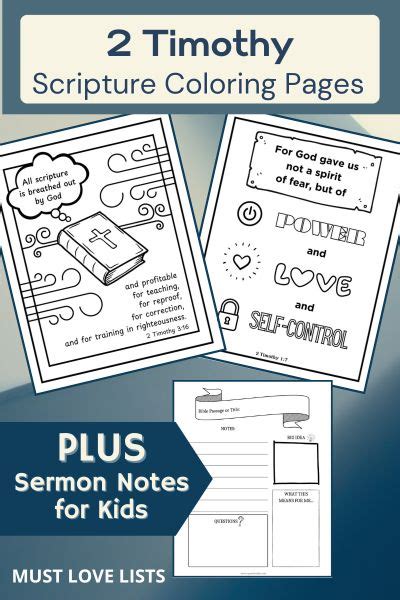 2 Timothy Coloring Pages 2025