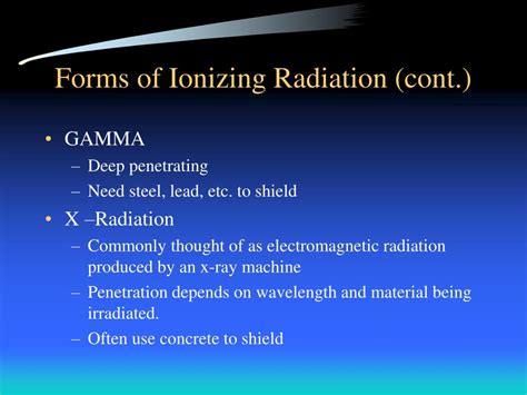 Ppt Ionizing Radiation Powerpoint Presentation Free Download Id 589326