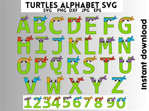 Turtle Font Svgninja Font Svgninja Letters Svgalphabets Turtle