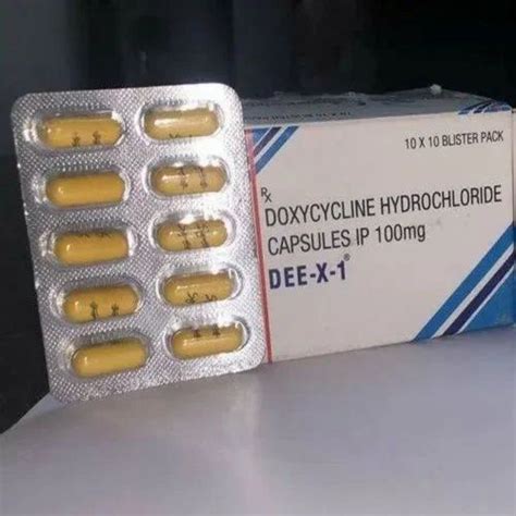Doxycycline Hydrochloride Capsules Ip 100mg At 40 Stripe In Nagpur ID 24049384148