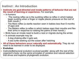 Biology Human Instincts