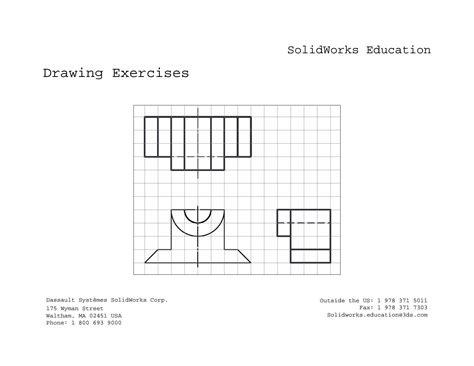 SOLUTION Solidworks Drawing Exercises Studypool