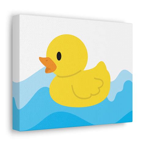 Rubber Ducky Wall Art Canvas Etsy