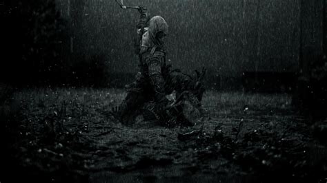 배경 화면 검은 단색화 어두운 비 한밤중 어둠 스크린 샷 1920x1080px 암살자 신조 컴퓨터 벽지