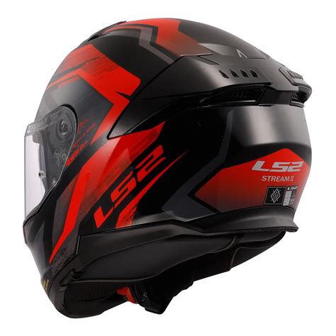 Ls2 Ff808 Stream Ii Fury Red 06 Black Tracktion Motorcycles