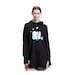 Black Hoodie Dress Hand Painted Dress Thumbhole Hoodie Etsy