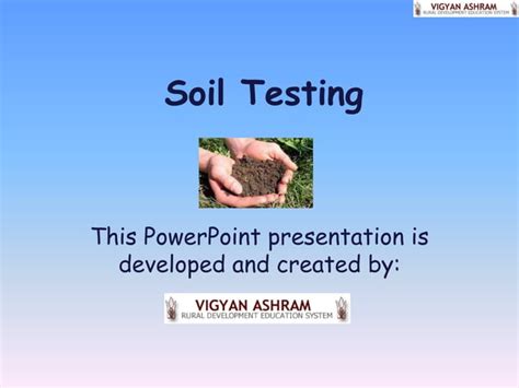 Soil Testing PPTX