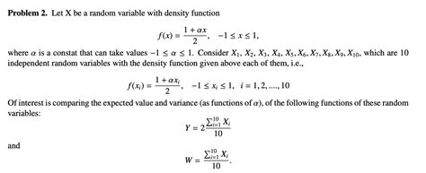 Solved A Calculate The Expected Value And The Standard Chegg Com