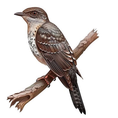 A Bird With A Brown And White Body And A Black Tail Premium Ai