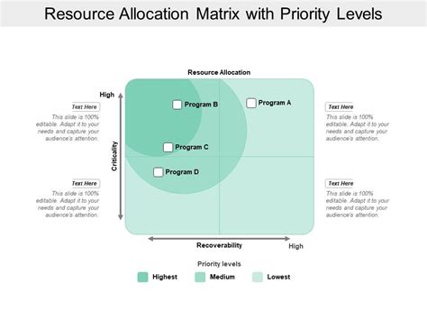 Resource Allocation Matrix With Priority Levels Ppt Powerpoint Presentation