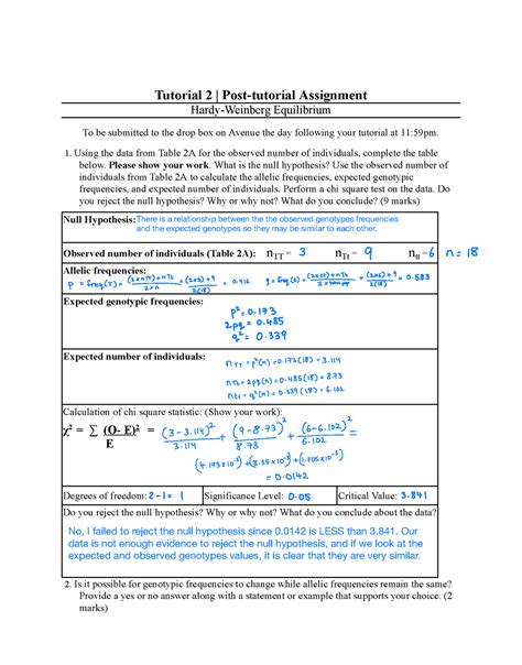 Post Tutorial Assignment 2 S23 Tutorial 2 Post Tutorial Assignment