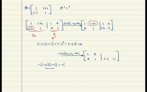 Solveddetermine A 1 If Possible Using The Gauss Jordan Method If A