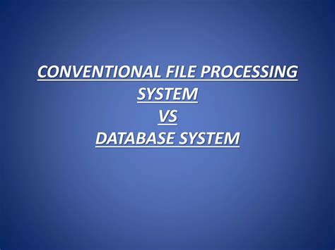 Database Management Ppt