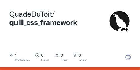 Github Quadedutoit Quill Css Framework