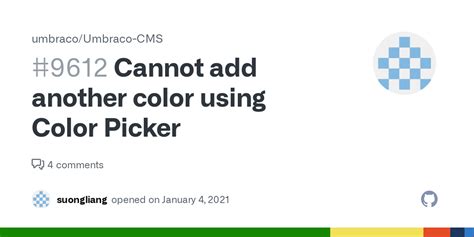 cannot add another color using color picker · issue 9612 · umbraco