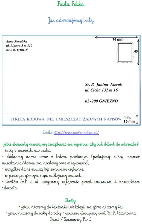 BLOG EDUKACYJNY DLA DZIECI List Polish Language Education Teaching