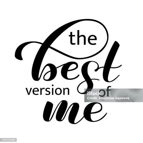 나의 브러시 레터링의 가장 좋은 버전이 될 수 있습니다 배너 또는 포스터에 대 한 벡터 일러스트 레이 션 낱말에 대한 스톡 벡터 아트 및 기타 이미지 Istock