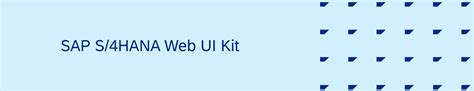 SAP S HANA Web UI Kit SAP Fiori For Web Design Guidelines