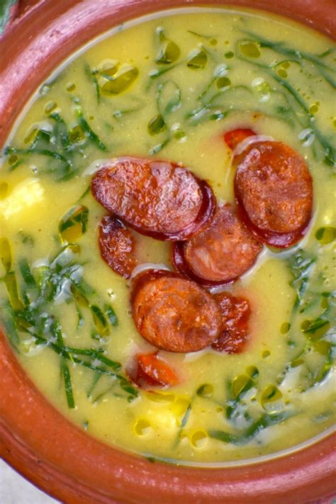 Caldo Verde Soup With Sausage Recipe Portuguese Soup Recipes
