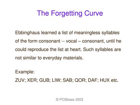 PPT The Forgetting Curve PowerPoint Presentation Free Download ID 293346
