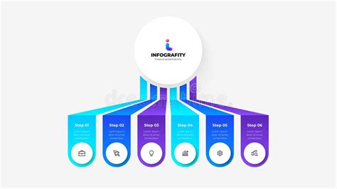 A Visually Engaging Six Step Infographic Template Featuring Colorful
