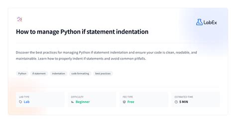 How To Manage Python If Statement Indentation Labex