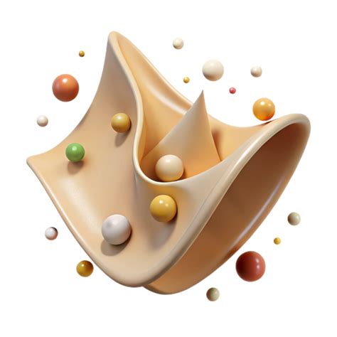 Serene Creative Beige Parabolic Sar Chart Element Isolated With