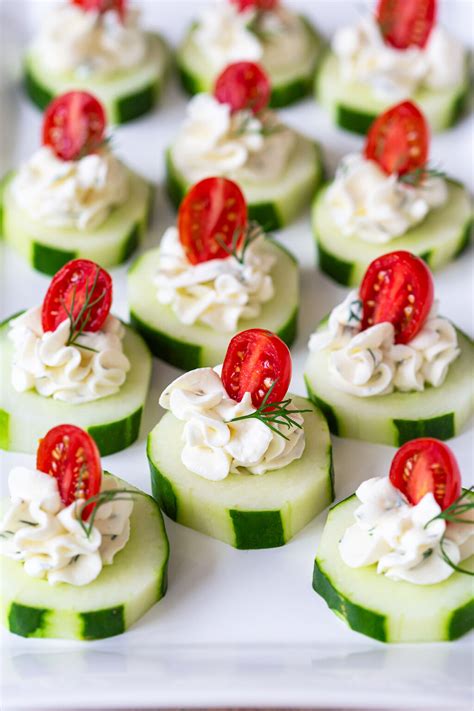 Cucumber Bites With Cream Cheese Best Appetizers