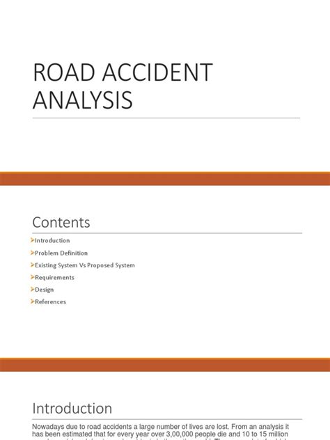 Road Accident Analysis Pdf Traffic Collision Data Analysis
