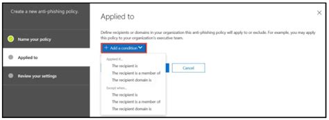 Office 365 Anti Phishing Policy Setup Advance O365 Phishing Protection