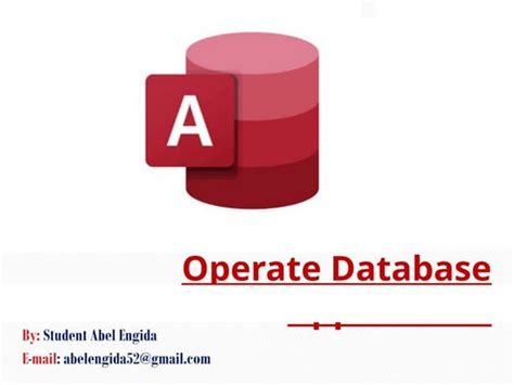 introduction database ms access pptx databases computer