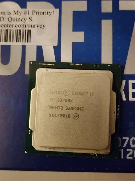 Used Intel Core I7 10700k 3 8ghz Srh72 8 Core Comet Lake Cpu Processor Ubb Threads
